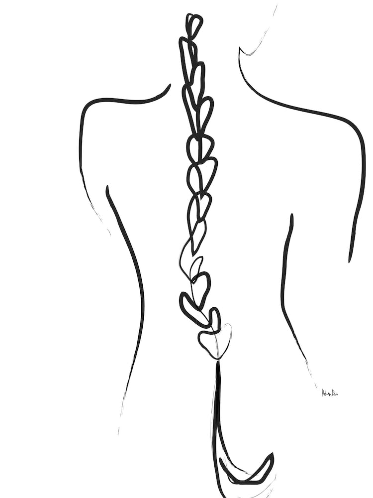 Mia's plait Art Print by Helen Burr – Fy!