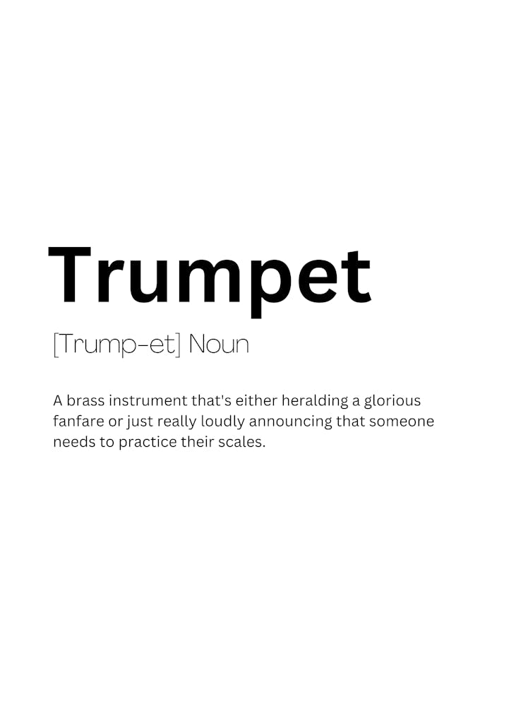 Trumpet Definition Meaning Art Print by Kaigozen – Fy!