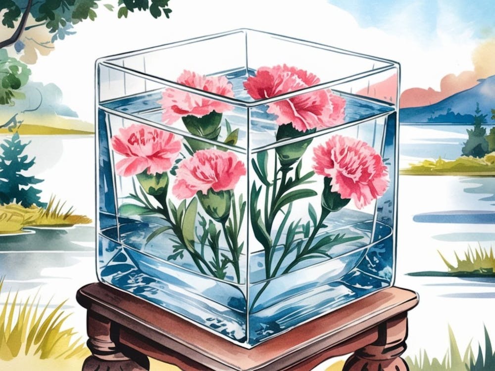 Carnations In Water Art Print by Posterly Studio home decor – Fy!