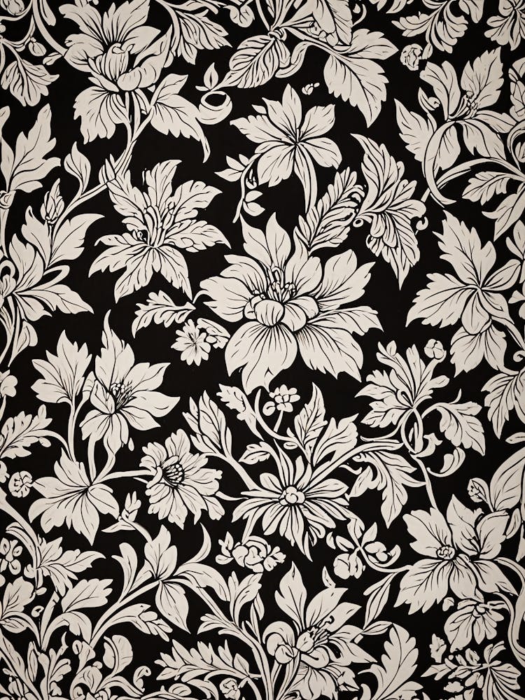 William Morris Inspired Pattern no2 Art Print by Daydream Pacific – Fy!
