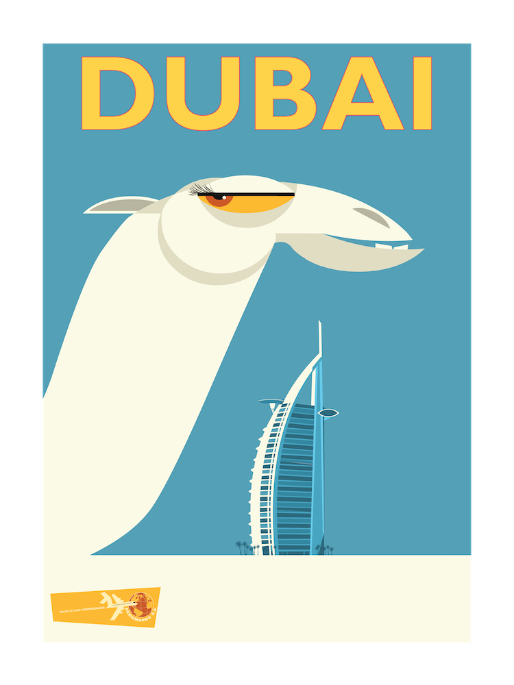 Fly Aeromundo Dubai Art Print by daviz – Fy!