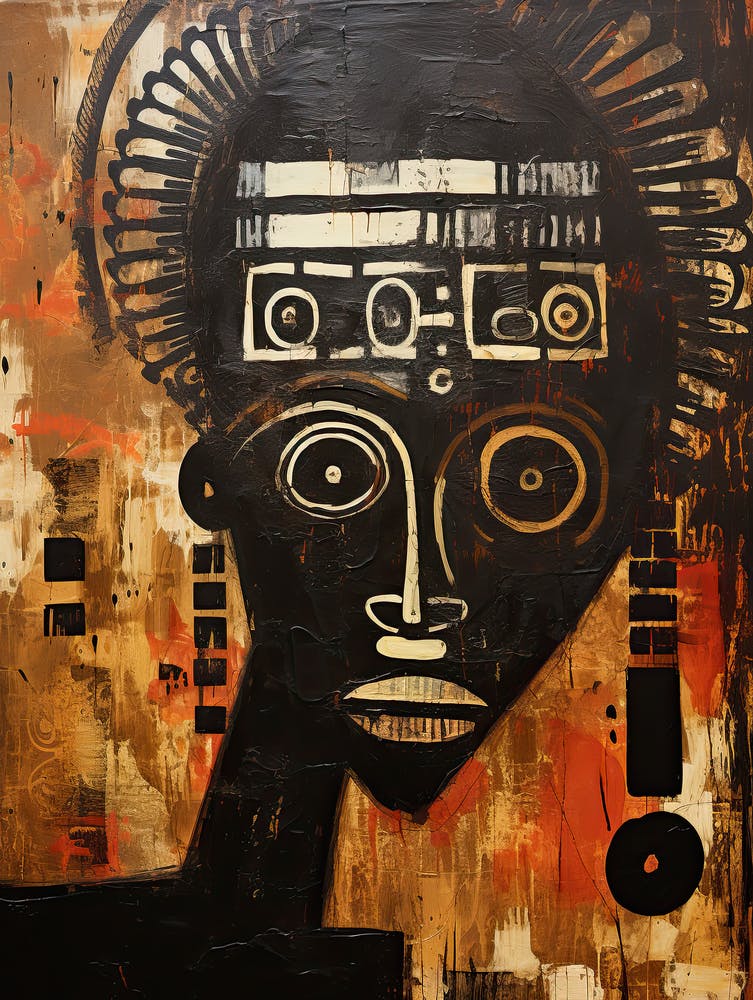 Ethereal Enigmas; Tribal Masked Legends Art Print by Art-Syndicate – Fy!