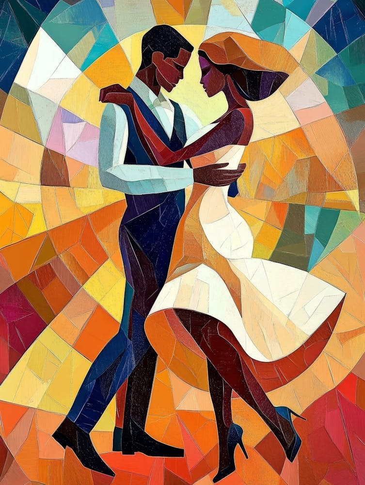 Latin American Hispanic Male And Female Couple Dancing The Ballroom ...