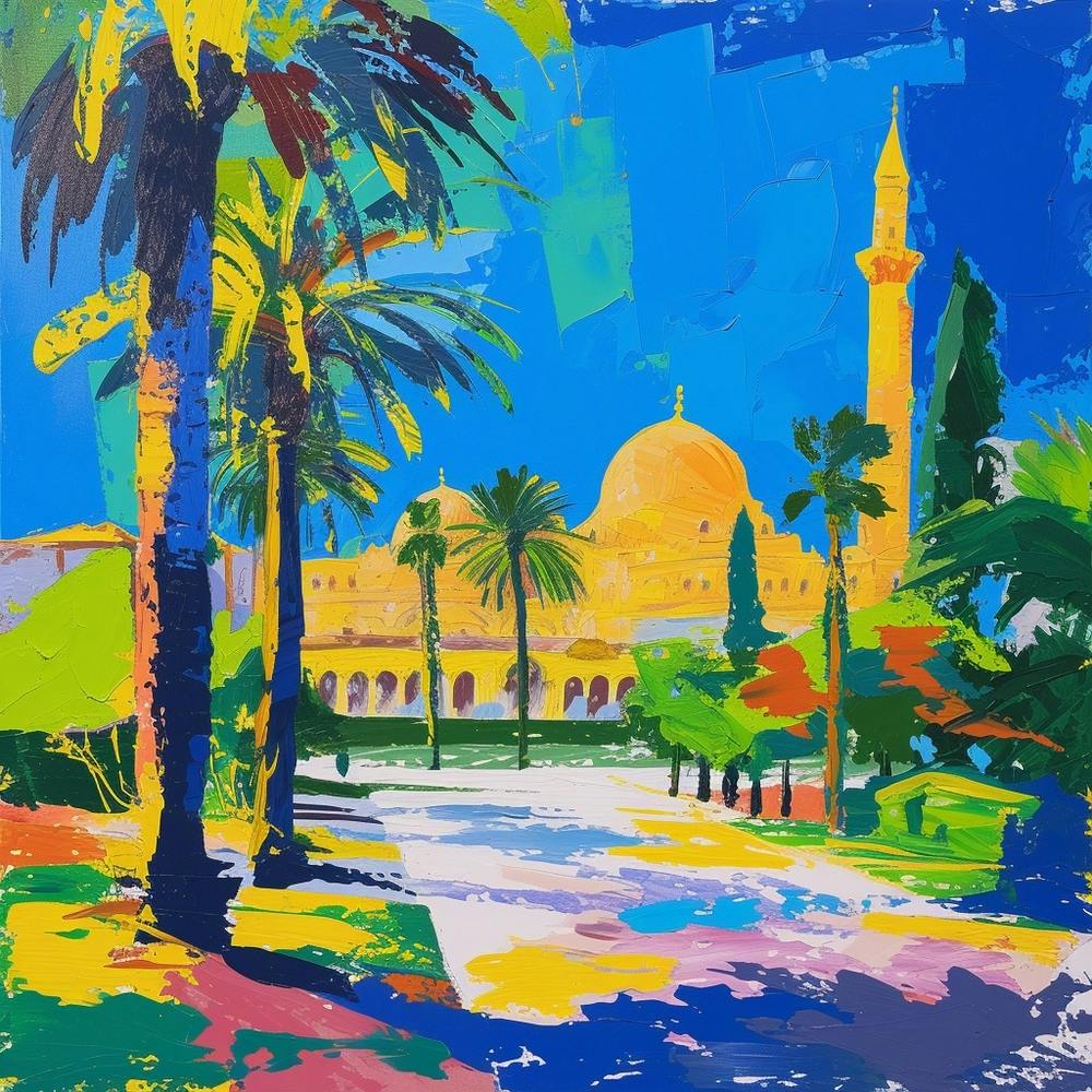 Abstract Park Collection Al Azhar Park Cairo Egypt 3 Art Print by Hue ...