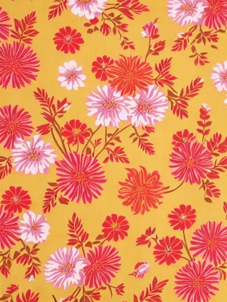 Queen Of The Prairie Floral Print Warm Tones 2 Flower Art Print by ...
