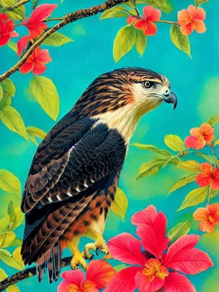 Red Tailed Hawk Tropical bird Art Print by Featherline – Fy!
