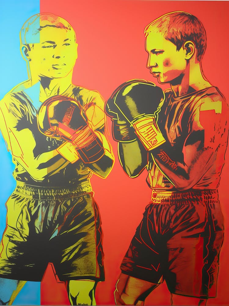 Boxing Pop Art 2 Art Print by SportsArt Masters – Fy!