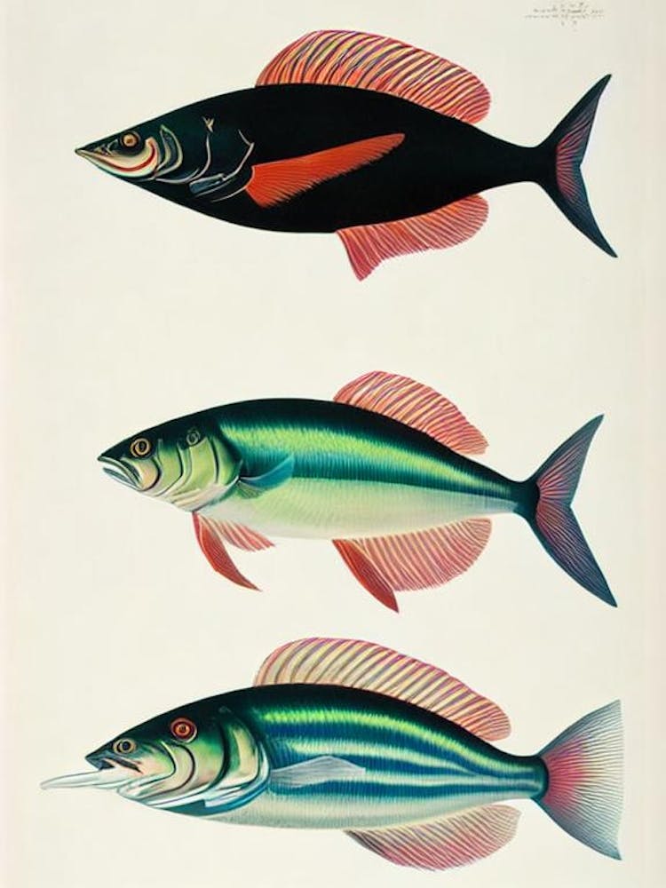 Oarfish Vintage Poster Art Print by Sea Life Prints – Fy!
