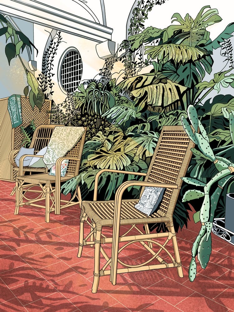 Standen House Conservatory Art Print by Freya's Prints – Fy!