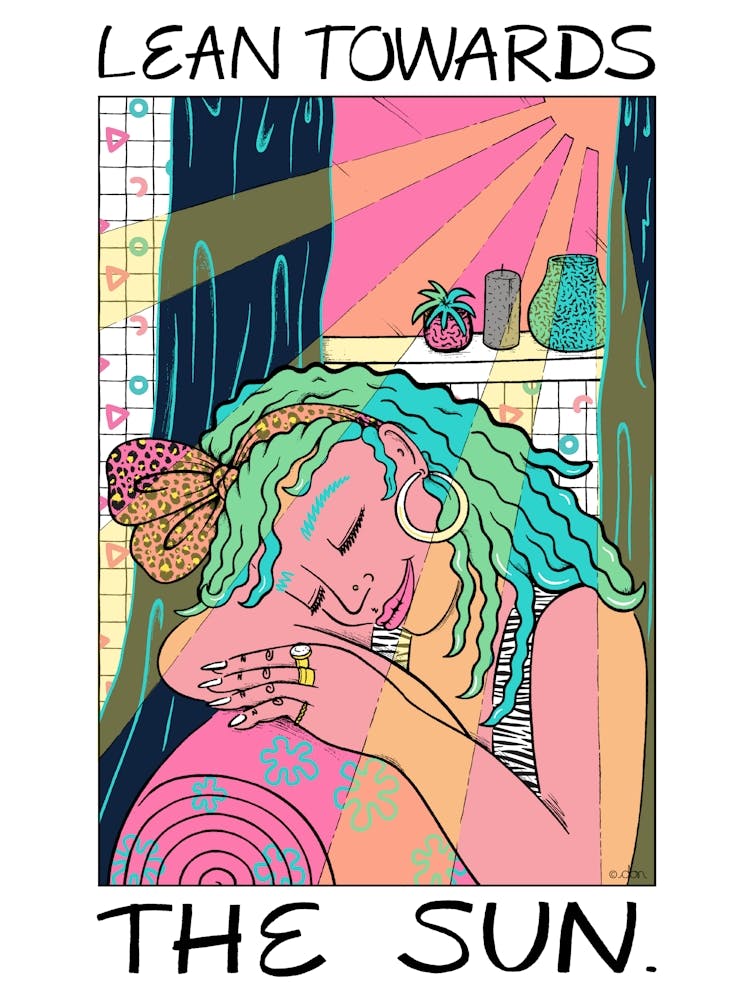 Lean Towards The Sun | Everyday JOY Collection Art Print by Don Design ...