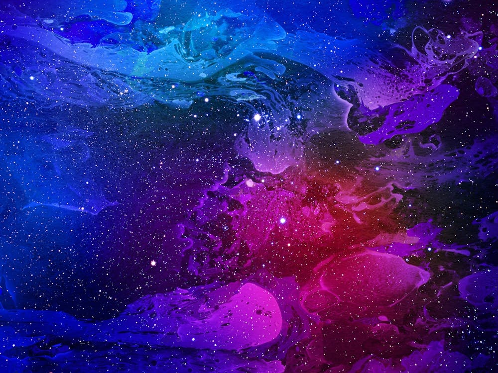 Abstract Nebula - Marble Space #3 Art Print by Fy!