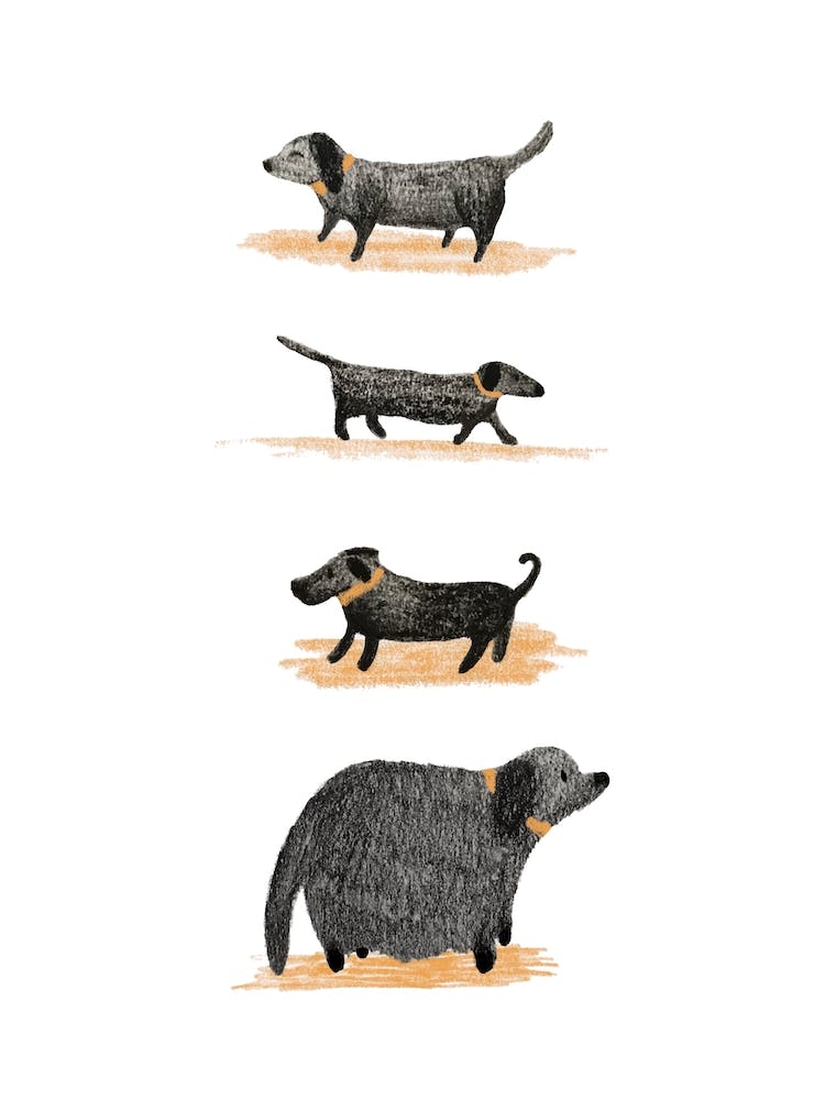 Scribble Dogs Art Print by Katie Walker Studio – Fy!
