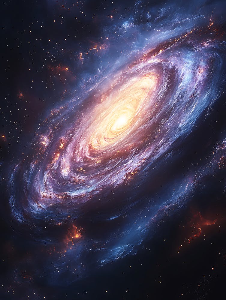 Galaxy In Space 4 Art Print by BestArt – Fy!