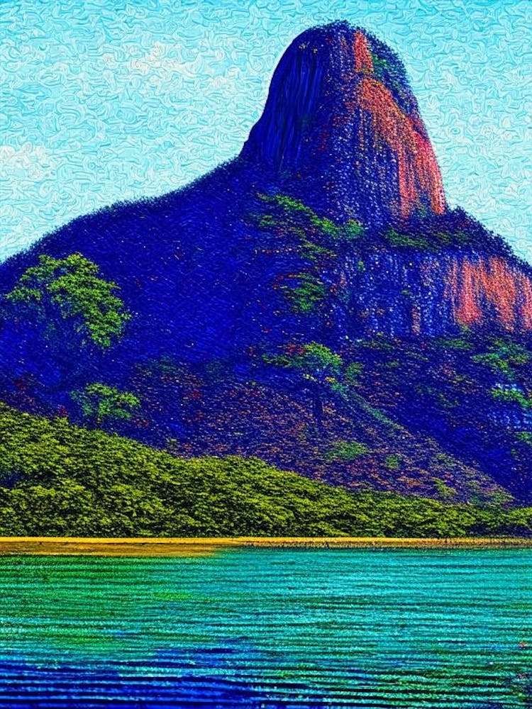 Canaima National Park Venezuela Pointillism Art Print by National Park ...