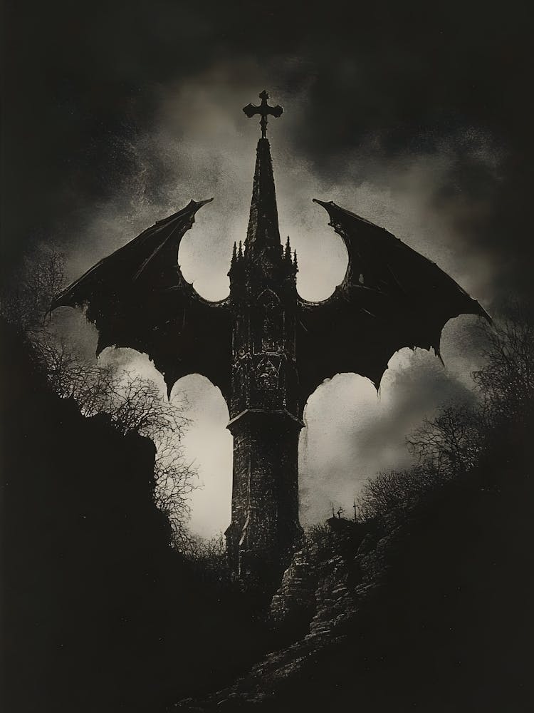 Bats On The Tower Art Print by Artbyn – Fy!