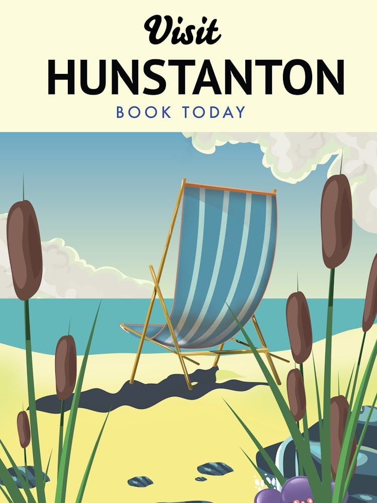 Visit Hunstanton Book Today Art Print by Nicks emporium – Fy!