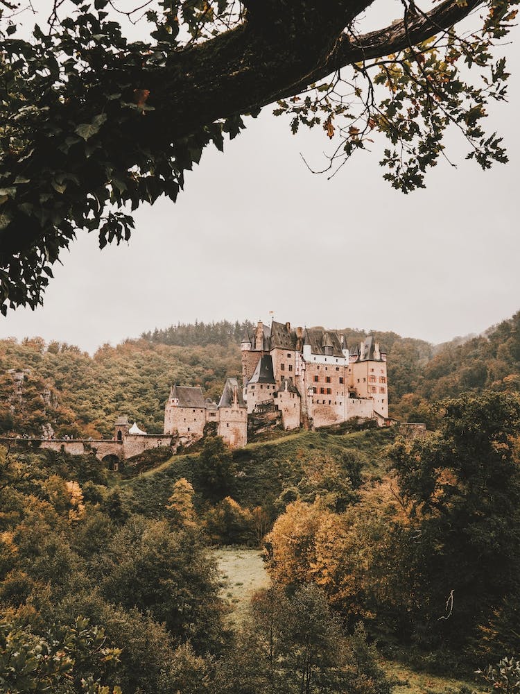 German Castle Scenery Art Print by Inkish Prints – Fy!