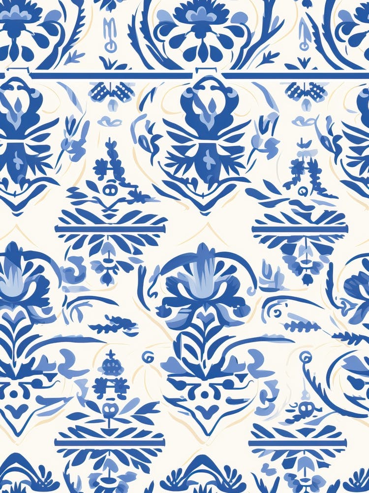 Algarve, Portugal Inspired Travel Pattern 4 Art Print by House of ...
