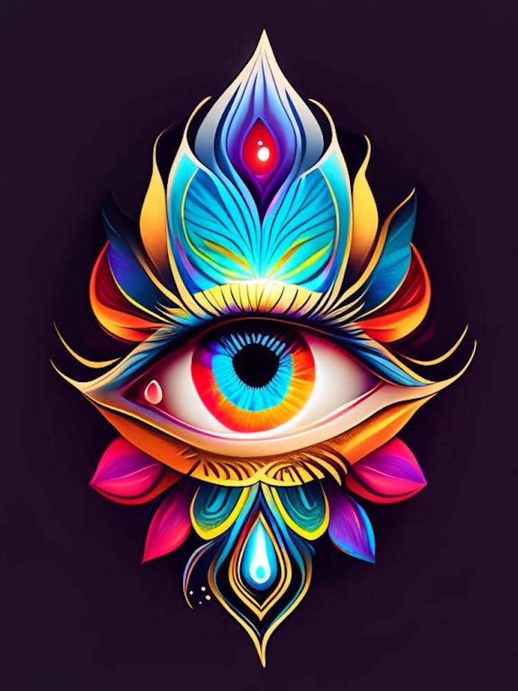 Spiritual Awakening, Symbol, Third Eye Tattoo 4 Art Print by Symbolic ...