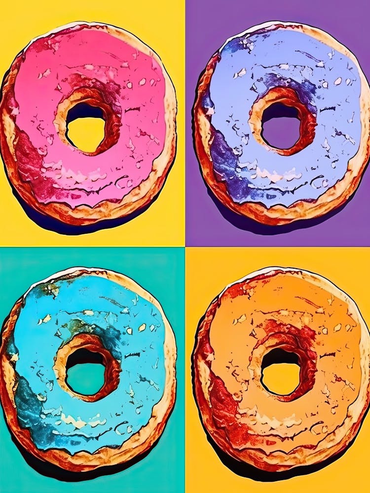 Donuts Pop Art 1 Art Print by Pudding Palette – Fy!