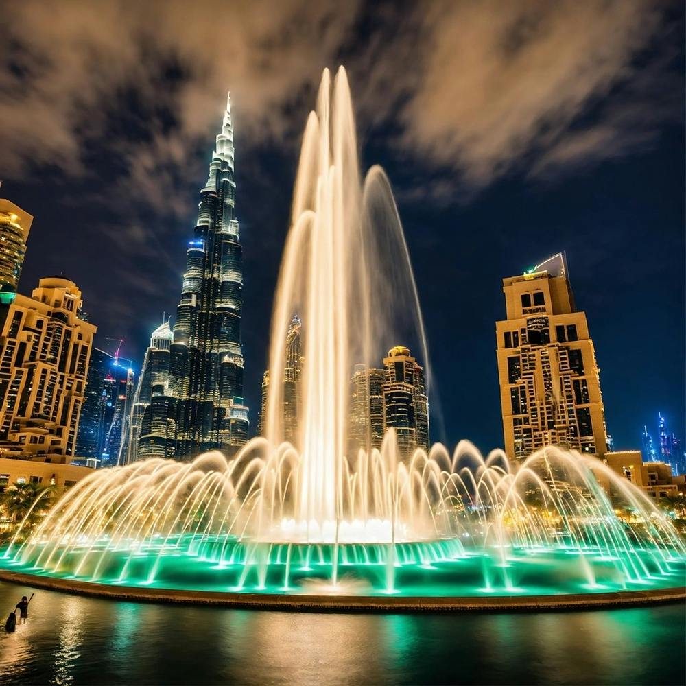 Burj Khalifa At Night Art Print by Mary Gov – Fy!