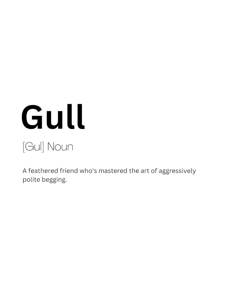 Gull Definition Meaning Art Print by Kaigozen – Fy!