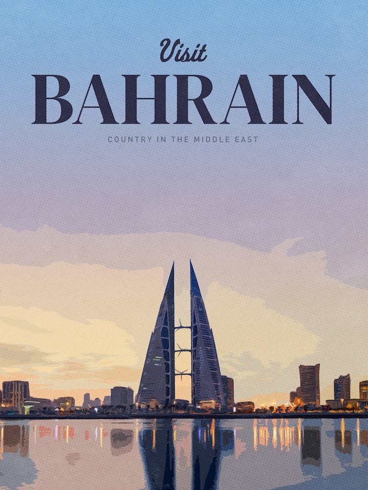 Visit Bahrain Art Print by Mercury Club – Fy!