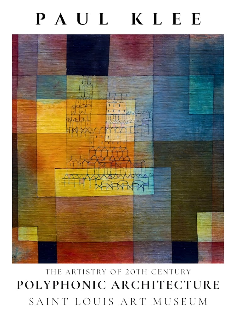 Paul Klee Polyphonic Architecture Art Print by Artbyn – Fy!