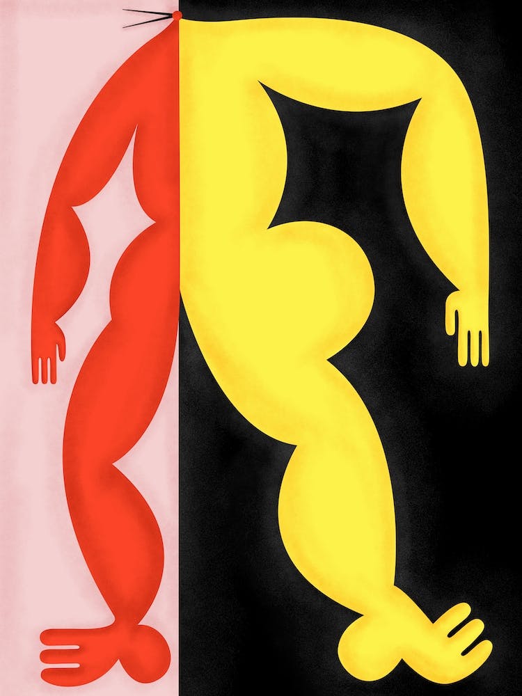 Two Sides Of Me Art Print by Kat Bielobrova – Fy!