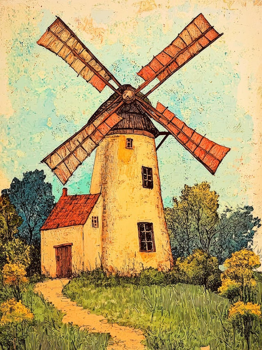 Windmill 7 Art Print by si9nzation – Fy!