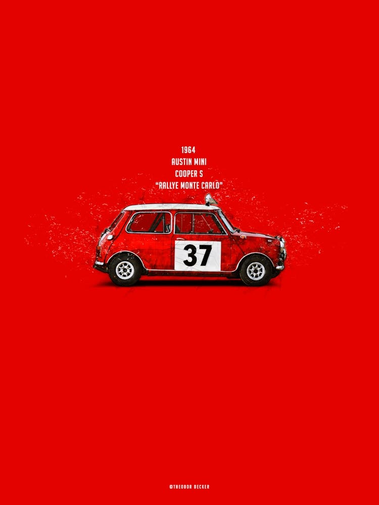 Cic Mini Cooper S Rallye Monte Carlo Art Print by Theo's Picture ...