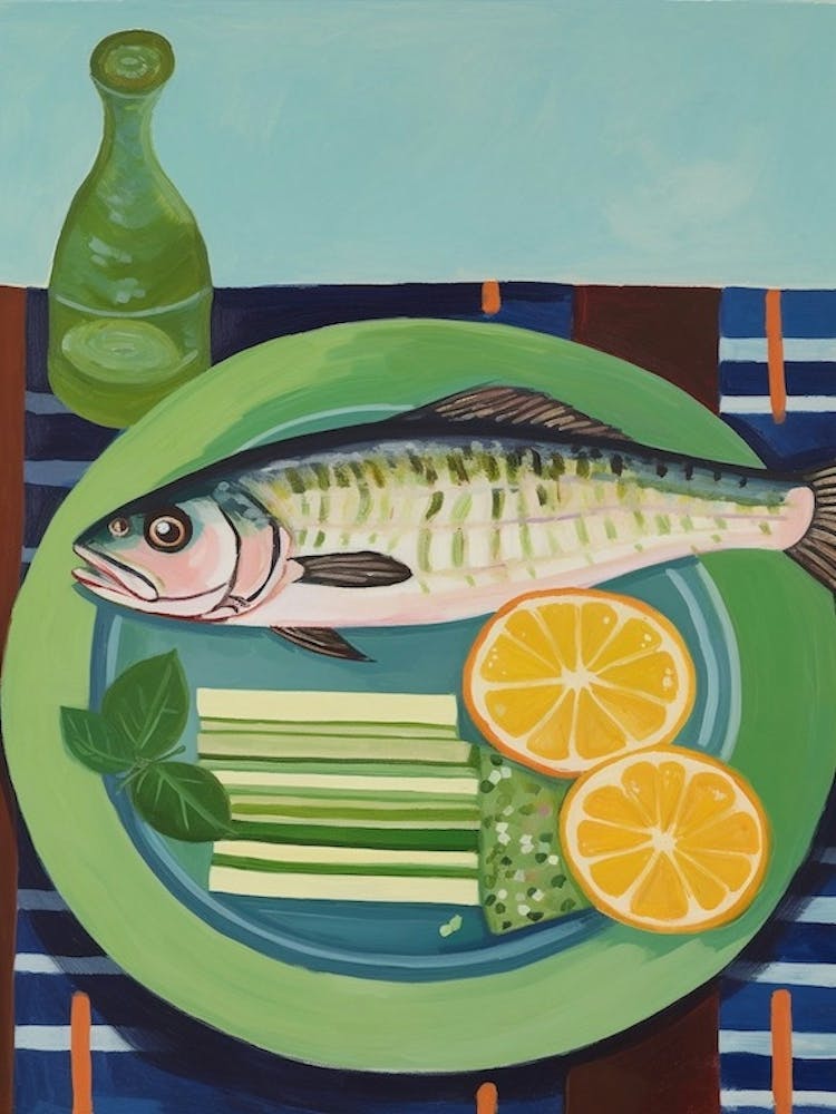 Mahi Mahi 2 Italian Still Life Painting Art Print by Artful Appetite – Fy!