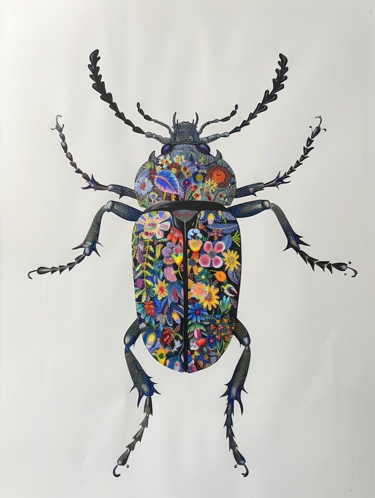 Beetle 89 Art Print by Moving Clouds Art – Fy!