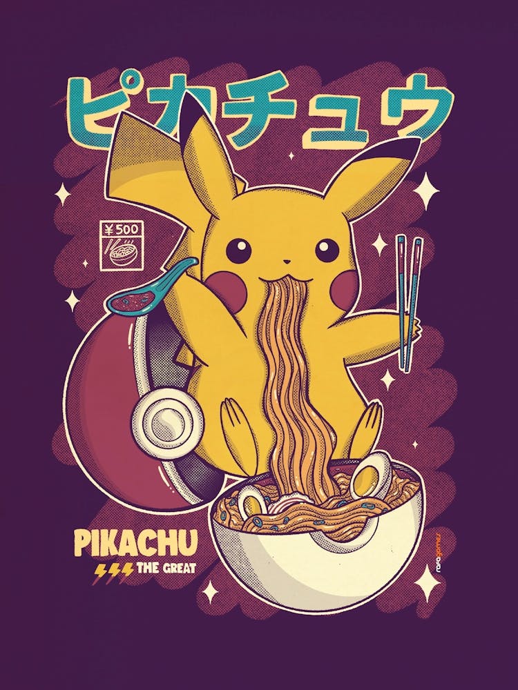 Pikachu Ramen Art Print by Rafa Gomes – Fy!