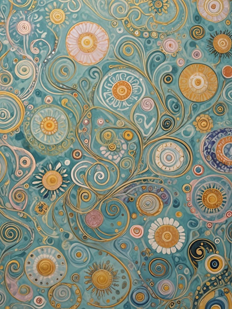 Pastel Swirly Swirls Art Print by Daydream Pacific – Fy!