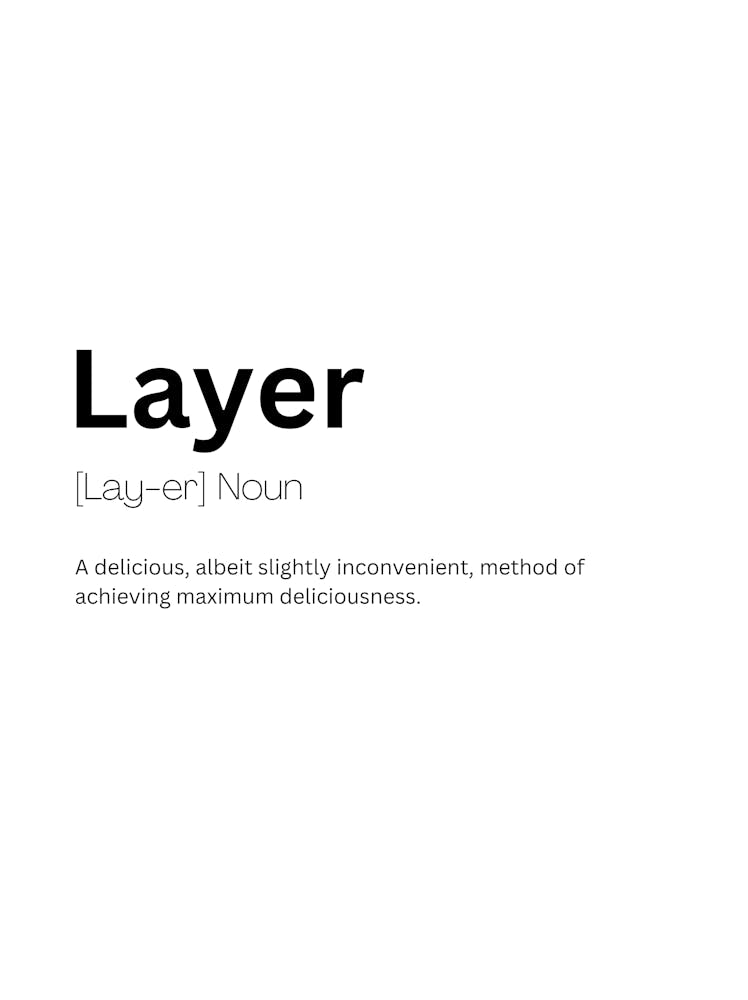 Layer Definition Meaning Art Print by Kaigozen – Fy!