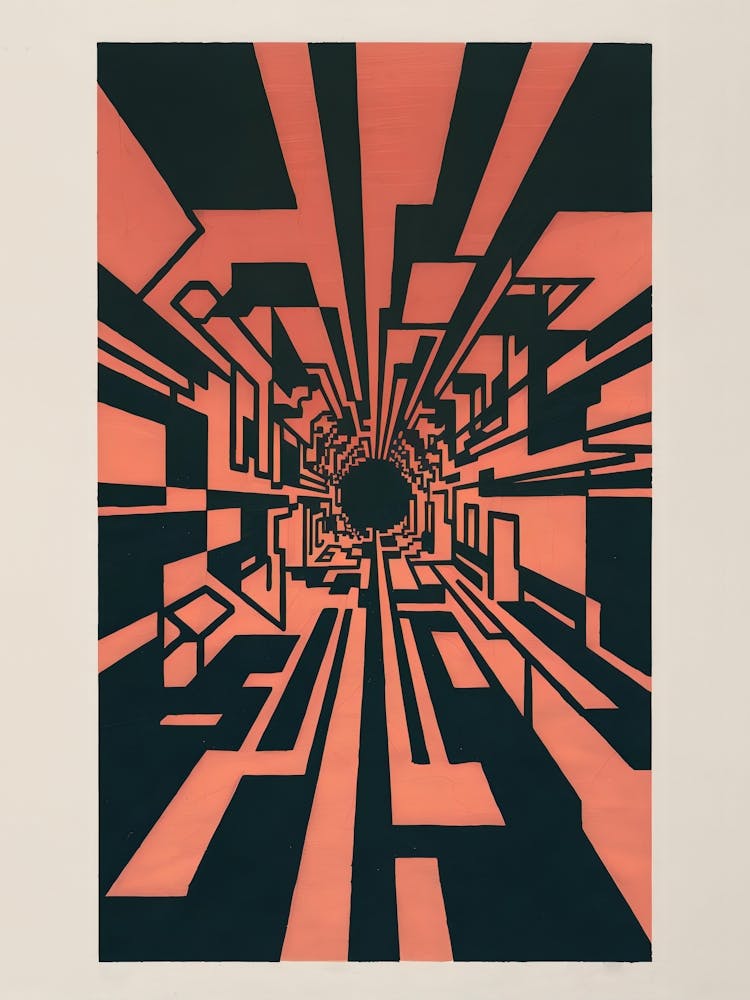 Square Warp Hole Art Print by Andreas Magnusson – Fy!