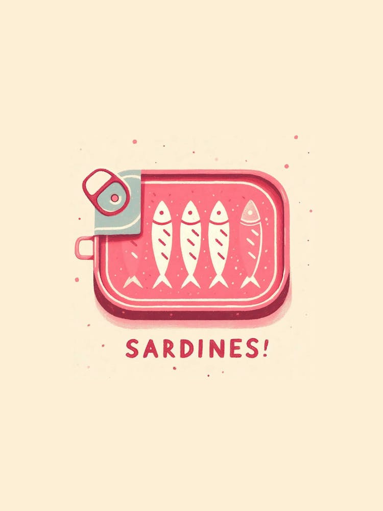 Pink Sardines Can 1 Art Print by The Holistic Prints – Fy!