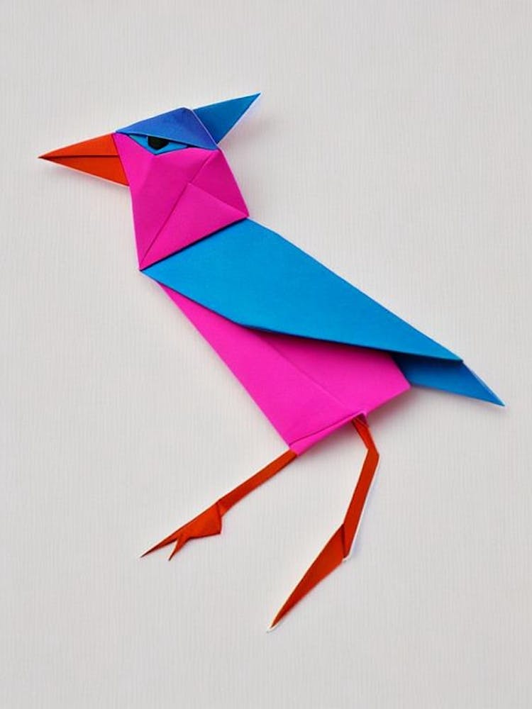 Finch 2 Origami Bird Art Print by Featherline – Fy!