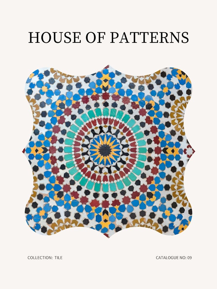 Tile Pattern Poster 9 Art Print by House of Patterns – Fy!