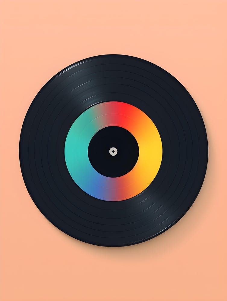 Multicolor Vinyl Record Art Print by drdigitaldesign – Fy!