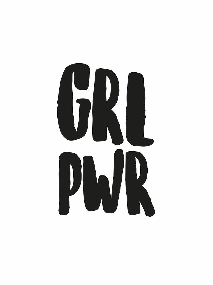 Grl power black and white Art Print by Palmito – Fy!
