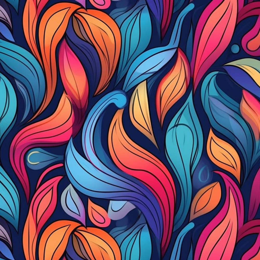 Seamless Abstract Pattern Art Print by AI & Designs by Nina – Fy!