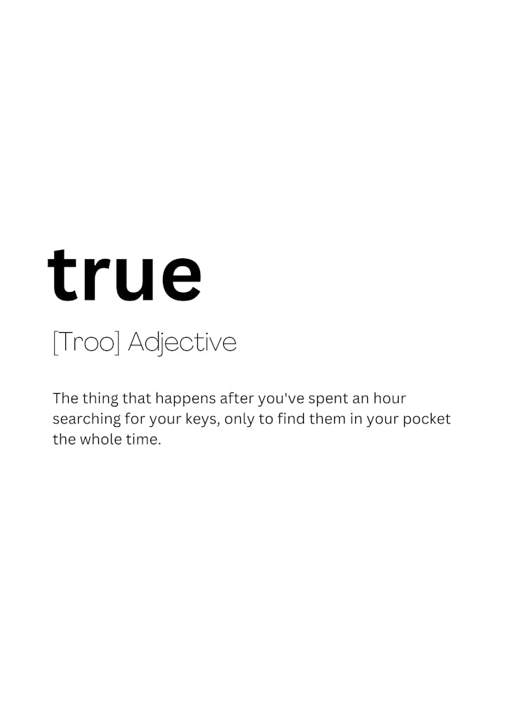 True Definition Meaning Art Print by Kaigozen – Fy!