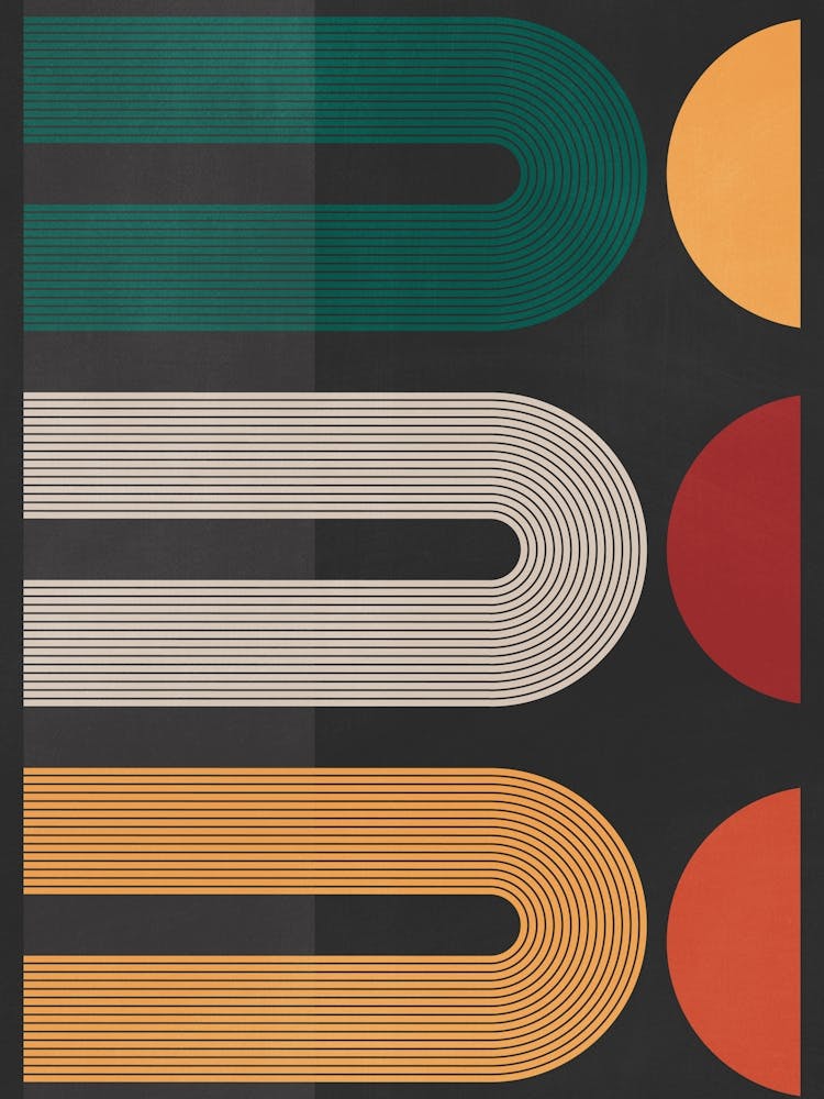 Abstract Geometric Shapes 52 Art Print by Gaite – Fy!