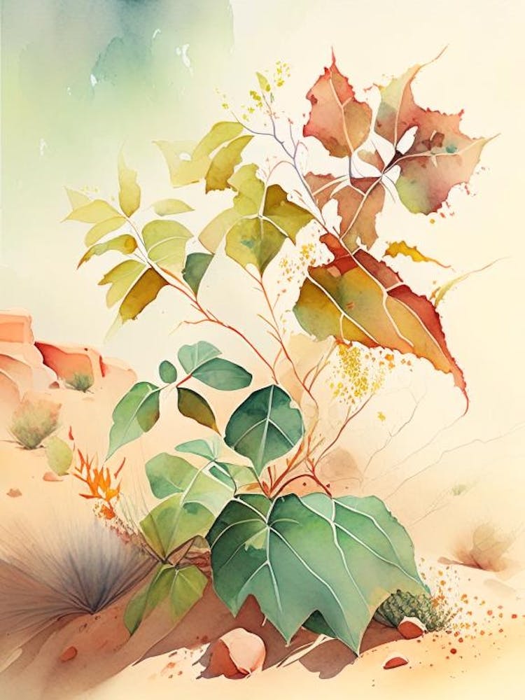 Poison Ivy In Desert Landscape Pop Art 6 Art Print by Leaf & Stem ...