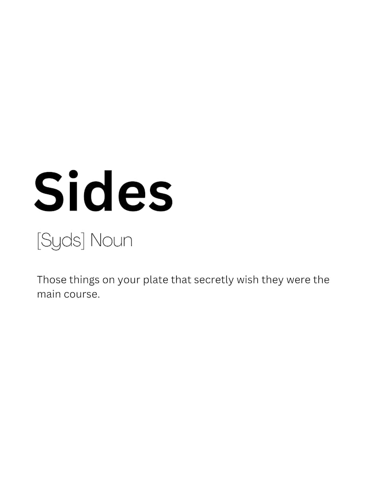 Sides Definition Meaning 1 Art Print by Kaigozen – Fy!