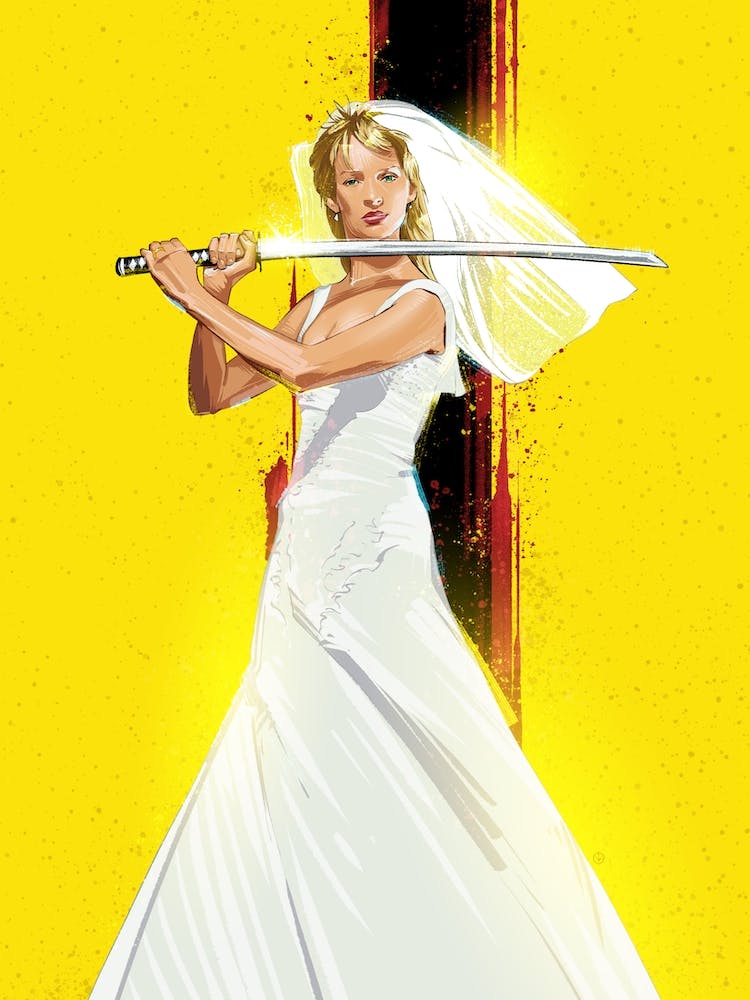 Kill Bill Bride Tarantino Art Print by Nikita Abakumov – Fy!
