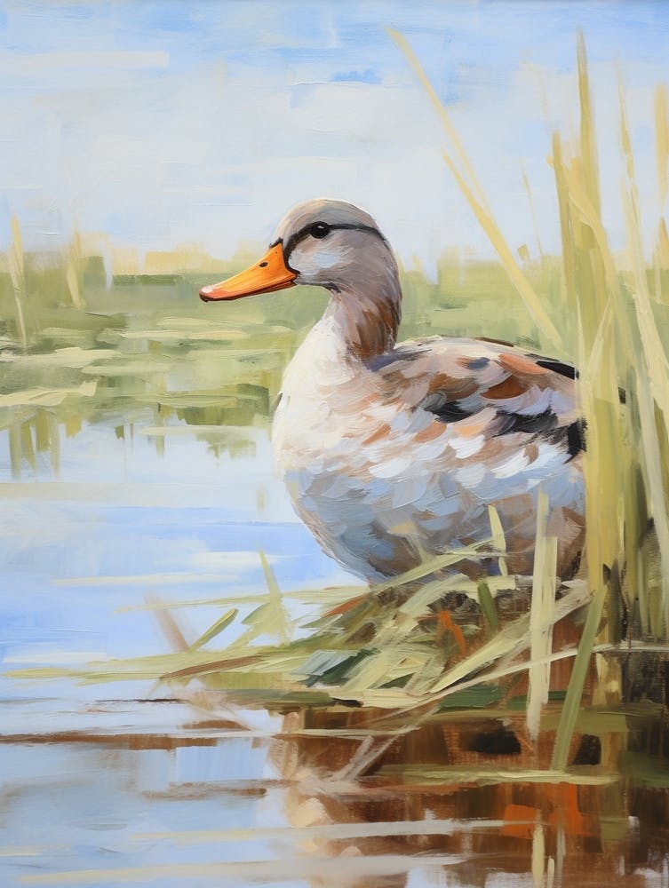 Bird Painting Mallard Duck 2 Art Print by Feathered Muse – Fy!