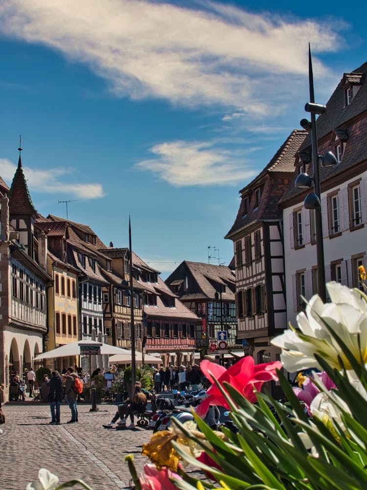 Town Square In France Art Print by Antonis Krallis – Fy!
